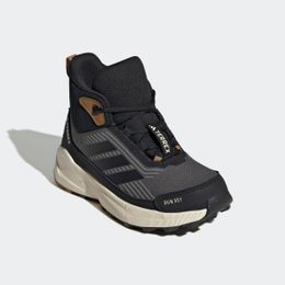 Wanderschuh adidas terrex "TERREX TRAILMAKER 2 MID RAIN.RDY", Kinder, Gr. 36, grau six, core schwarz, bronze strata, Synthetik, Textil, Schuhe Wanderschuh, f&uuml;r Kinder & Jugendliche