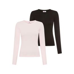 Flashlights Shirt Damen Gr&ouml;&szlig;e XXL dunkelbraun / rosa