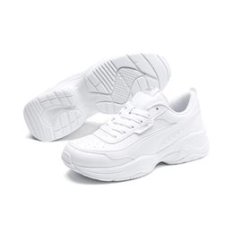 Sneaker Puma "Cilia Mode Sneakers Damen", Damen, Gr. 35,5, grau (wei&szlig; silber gray), Obermaterial: Textil, Synthetik. Futter: Textil. Innensohle: Textil. Laufsohle: Gummi, Synthetik, Schuhe Sneaker