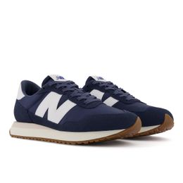 Sneaker New Balance "M237", Herren, Gr. 43, blau, Leder, Textil, Schuhe Sneaker, vom New Balance 327 inspiriert