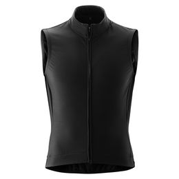 Funktionsweste Gonso "Road Vest Therm", Herren, Gr. XL, schwarz, 85% Polyester, 15% Elasthan, Westen Funktionsweste, Herren Weste mit R&uuml;ckentasche, atmungsaktive Radweste, Tight Fit