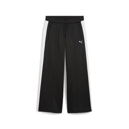 Sporthose Puma "T7 Trainingshose mit niedrigem Bund Damen", Damen, Gr. M, Normalgr&ouml;&szlig;en, schwarz, Obermaterial: 67% Polyester, 33% Baumwolle; Seitentasche &ndash; Oben: 100% Baumwolle, unifarben, comfort fit, Hosen Sporthose