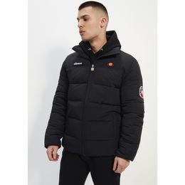 Outdoorjacke Ellesse "NEBULA PADDED JACKET", Herren, Gr. M, schwarz, Obermaterial: 100% Polyamid. Futter: 100% Polyester. Wattierung: 100% Polyester, unifarben, normal, hoch geschlossener Ausschnitt, B&uuml;ndchen, Jacken Outdoorjacke