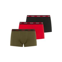Trunk HUGO UNDERWEAR "TRIPLET", Herren, Gr. XL (54), 3 Stk., open miscellaneous 989, Jersey, Obermaterial: 95% Baumwolle, 5% Elasthan, eng, Unterhosen, mit Logoschriftzug
