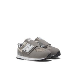 Sneaker New Balance "NW574", M&auml;dchen, Gr. 20, grau (mittelgrau), Synthetik, Schuhe Sneaker, mit Klettverschluss