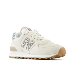 Sneaker New Balance "WL574", Damen, Gr. 38, wei&szlig; (sanftes wei&szlig;), Leder, Textil, Schuhe Sneaker