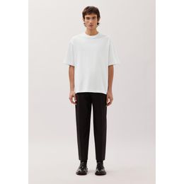 T-Shirt STUDIO SEIDENSTICKER "Studio", Herren, Gr. XL, wei&szlig;, 100% Baumwolle, unifarben, oversize, Rundhals, Shirts T-Shirt, 1/2 Rundhals Uni