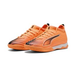 Puma Kinder Fu&szlig;ballschuh "ULTRA 6 MATCH Mid Futsalschuhe Jugendliche", Gr. 33heat fire schwarz glowing rot orange, Obermaterial: Synthetik, Textil;