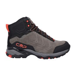 Outdoorschuh CMP "MELNICK MID TREKKING SHOES WP", Herren, Gr. 45, fango, Leder, Synthetik, Schuhe Outdoorschuh, wasserdicht