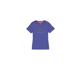 T-Shirt Alpha Industries "Crystal T-Shirt W", Damen, Gr. L, night lila, Obermaterial: 100% Baumwolle, Shirts T-Shirt