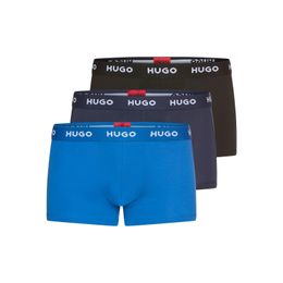 Trunk HUGO UNDERWEAR "TRUNK TRIPLET PACK", Damen, Gr. L (52), 3 Stk., open miscellaneous 996, Jersey, Obermaterial: 95% Baumwolle, 5% Elasthan, eng, Unterhosen, mit Logoschriftzug auf dem Bund