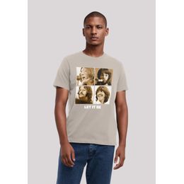 T-Shirt F4NT4STIC "The Beatles", Herren, Gr. XL, sand, Obermaterial: 100% Baumwolle, regular fit, Rundhals, ohne B&uuml;ndchen, Shirts T-Shirt, Streetwear Fashion