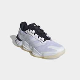 Hallenschuh adidas Performance "STABIL 16 INDOOR", Damen, Gr. 42, cloud wei&szlig;, ftwr wei&szlig;, core schwarz, Synthetik, Textil, Schuhe Hallenschuh, Handballschuh