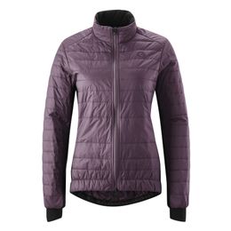 Fahrradjacke Gonso "Trail Jacket Primaloft W", Damen, Gr. 36, lila (aubergine), 100% Polyester, hoch geschlossener Ausschnitt, Jacken Fahrradjacke, Damen Jacke mit hoher W&auml;rmeisolation
