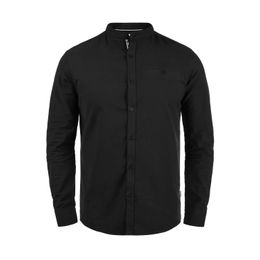 !Solid Funktionshemd SOLID "Hemd SDAllion", Herren, Gr. XL, N-Gr, schwarz, Obermaterial: 98% Baumwolle CO. 2% Elasthan EL., Hemden
