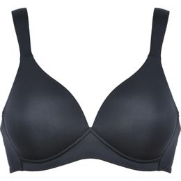 Schalen-BH Naturana "The Wednesday", Damen, Gr. 80, Cup C, schwarz, Obermaterial: 89% Polyamid, 11% Elasthan, unifarben, bequem, BHs Schalen-BH, herausnehmbare Pads, breite Tr&auml;ger, Entlastungstr&auml;ger, feminin, basic