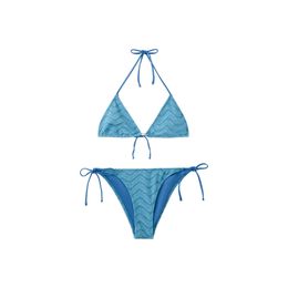 MANGO TEEN Bikini 'Valen' Damen Gr&ouml;&szlig;e XXS blau / hellblau