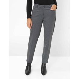 Caprihose Brax "Style MARON S", Damen, Gr. 46K (23), Kurzgr&ouml;&szlig;en, grau, 84% Polyester, 12% Viskose, 4% Elasthan, Hosen Caprihose