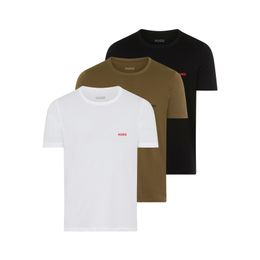 T-Shirt HUGO UNDERWEAR "RN TRIPL", Herren, Gr. S (48), open miscellaneous 967, Jersey, Obermaterial: 100% Baumwolle, Basic, regular fit, Rundhals, eingesetzt normaler Saum, Shirts T-Shirt, mit Rundhalsausschnitt