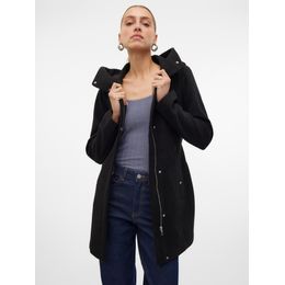 V&eacute;ro Moda VERO MODA Damen Langjacke "VMPOPLIVA JACKET GA BOO"schwarz, Gr. M, unifarben, Web, Obermaterial: 100% Polyester, Jacken