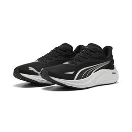 Trainingsschuh Puma "Electrify NITRO&trade; 4 Laufschuhe Herren", Damen, Gr. 40.5, schwarz-wei&szlig; (schwarz, wei&szlig;), Obermaterial: Textil, Synthetik, Texile; Futter: Textil; Innensohle: Textil; Laufsohle: Gummi, Synthetik, Schuhe
