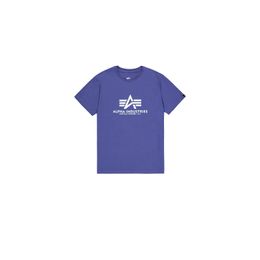 Herren T-Shirt "Basic T-Shirt BL", lila, Gr. S, Alpha Industries, Obermaterial: 100% Baumwolle, Shirts