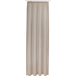 Gardine OTTO HOME "TENDER" Gr. 5, beige (sand), B:135cm H:265cm, Polyester, Gardinen, Gardine, Leinen Optik mit Struktur, monochrom, Bestseller