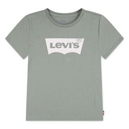 T-Shirt LEVI'S KIDS "LVG BATWING TEE", M&auml;dchen, Gr. 12 (152), shadow, Jersey, Obermaterial: 100% Baumwolle, Basic schmal h&uuml;ftlang, Rundhals, abgesteppte Kante, Shirts T-Shirt, for GIRLS