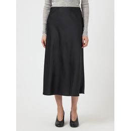 Midirock Y.A.S "YASPELLA HW MIDI SKIRT S. NOOS", Damen, Gr. S (36), schwarz, Web, Obermaterial: 97% Polyester, 3% Elasthan, unifarben, regular fit wadenlang, R&ouml;cke