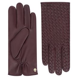 Roeckl Lederhandschuhe 'FAENZA' Damen Gr&ouml;&szlig;e S/M bordeaux / weinrot / dunkelrot
