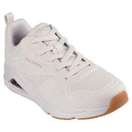 Sneaker Skechers "TRES-AIR UNO", Herren, Gr. 43, wei&szlig; (sanftes wei&szlig;), Lederimitat, Schuhe Sneaker, Freizeitschuh, Halbschuh, Schn&uuml;rschuh mit Skech-Air-Luftpolsterung