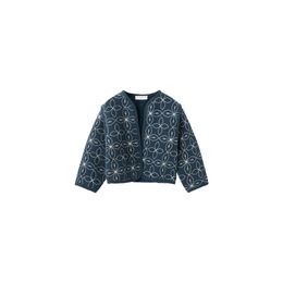 Mango Kids Jacke 'Flor' M&auml;dchen Gr&ouml;&szlig;e 116 dunkelblau / offwhite