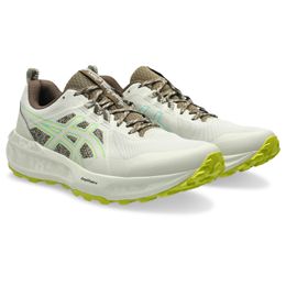 Trailrunningschuh asics "GEL-SONOMA 8", Herren, Gr. 46,5, wei&szlig; (light dust, aurora gr&uuml;n), Synthetik, Schuhe, f&uuml;r anspruchsvolles Gel&auml;nde, profilierte Au&szlig;ensohle