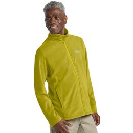 Fleecejacke Jack Wolfskin "TAUNUS FZ M", Herren, Gr. S (48), chartreuse, Obermaterial: 100% Polyester. Futter: 100% Polyester, Jacken Fleecejacke