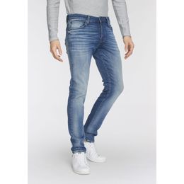 Jack & Jones Slim-fit-Jeans JACK & JONES "JJIGLENN JJICON JJ 619 50SPS NOOS", Herren, Gr. 36, L&auml;nge 36, blau (light, blau, used), Denim/Jeans, Obermaterial: 92% Baumwolle, 8% Elasthan, Abriebeffekte, slim fit lang, Jeans Slim-fit-Jeans, Baumwollmischung, slim fit