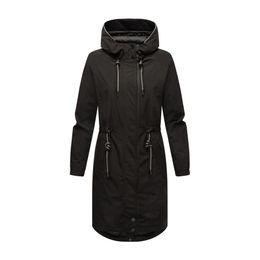Outdoorjacke Marikoo "Megumii", Gr. L, schwarz, Obermaterial: 100% Polyester; Innenseite: 100% Polyester; Futter: 100% Polyester; Wattierung: 100% Polyester, Jacken Outdoorjacke, mit weichem Teddyfell innen