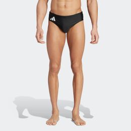 Badehose adidas Performance "SOLID", Herren, Gr. 4 (S), N-Gr, schwarz-wei&szlig; (schwarz, wei&szlig;), Obermaterial: 78% Polyamid, 22% Elasthan, Badehosen Badehose