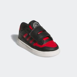 Klettschuh adidas Sportswear "RAPID COURT KIDS", Kinder, Gr. 25, wei&szlig; (cschwarz, colrot, cwei&szlig;), Synthetik, Schuhe Klettschuh, f&uuml;r Kinder