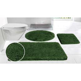 M&ouml;ve Badematte M&Ouml;VE "Superwuschel, Badvorleger, Badezimmer Teppich" Gr. 6, cypress, H:40mm, Polyester, Badematten, Badematte, Mikrofaser-Badematte, Badteppich, rechteckig, rund & als 3-tlg. Set
