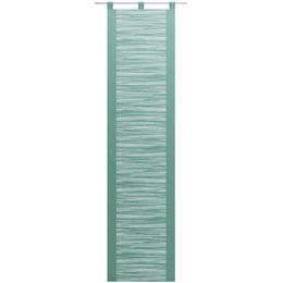 Neutex for you! Schiebegardine NEUTEX FOR YOU "Padova" Gr. 1, blau (petrol), B:57cm H:145cm, Scherli, Polyester, Gardinen, inkl. Beschwerungsstange, Halbtransparent, Fransen-Effekt, modern