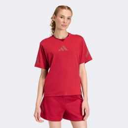 T-Shirt adidas Sportswear "W Z.N.E. TEE", Damen, Gr. M, actmar, Obermaterial: 100% Baumwolle, Rundhals, Shirts T-Shirt