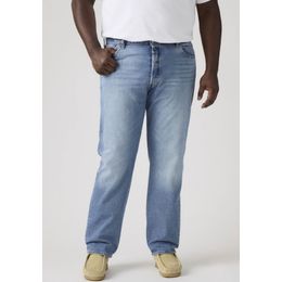 LEVI'S&reg; PLUS Straight-Jeans LEVI'S PLUS "501 LEVI'SORIGINAL B&T", Herren, Gr. 50, L&auml;nge 32, blau (forgot your stretch), Denim/Jeans, Obermaterial: 99% Baumwolle, 1% Elasthan, straight fit, Jeans Straight-Jeans