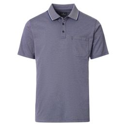 Casamoda Damen Poloshirt "Casamoda Polo-Shirt uni"wei&szlig;blau, Gr. L, 55% Baumwolle, 45% Polyester, Shirts