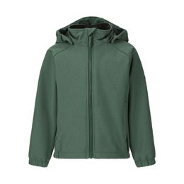 ZIGZAG Softshelljacke 'Bjorn' Jungen Gr&ouml;&szlig;e 110 dunkelgr&uuml;n