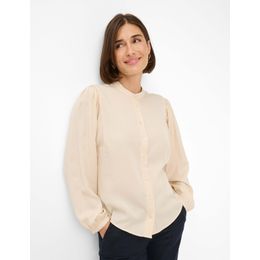 Klassische Bluse Brax "Style VALERIA", Damen, Gr. 48, beige, Web, 100% Lyocell, Blusen Bluse