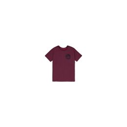 T-Shirt Alpha Industries "Logo Backprint T-Shirt K", M&auml;dchen, Gr. 146/152, rot (schwarz cherry), Obermaterial: 100% Baumwolle, Shirts T-Shirt