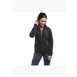 Sch&ouml;ffel Fleecejacke SCH&Ouml;FFEL "Fleece Jk Style Ash WMS", Damen, Gr. 36, schwarz, Fleece, Obermaterial: 100% Polyester, unifarben, hoch geschlossener Ausschnitt, eingesetzt eingefasste Kante, Jacken Fleecejacke, f&uuml;r sportliche Aktivit&auml;ten, w&auml;rmendes Material, hochmodischer Kragen