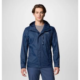 Regenjacke Columbia "Pouring Adventure III Jacket", Herren, Gr. M (48), collegiate navy, Obermaterial: 100% Nylon. Futter: 100% Polyester, normal, Jacken Regenjacke, sportlicher Stil, f&uuml;r Outdoor-Aktivit&auml;ten, mit elastischem Bund