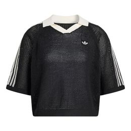 adidas originals Pullover 'KNITTED CROCHET' Damen Gr&ouml;&szlig;e XXL schwarz / wei&szlig;