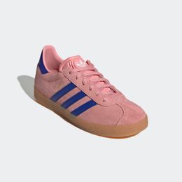 Sneaker adidas originals "GAZELLE KIDS", M&auml;dchen, Gr. 38, rosa (semi pink spark, lucid blau, lucid blau), Leder, Schuhe Sneaker, f&uuml;r Kinder